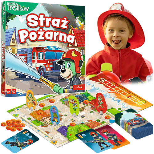 GRA PLANSZOWA RODZINNA STRAŻ POŻARNA RODZINA TREFLIKÓW TREFL 02814 ...