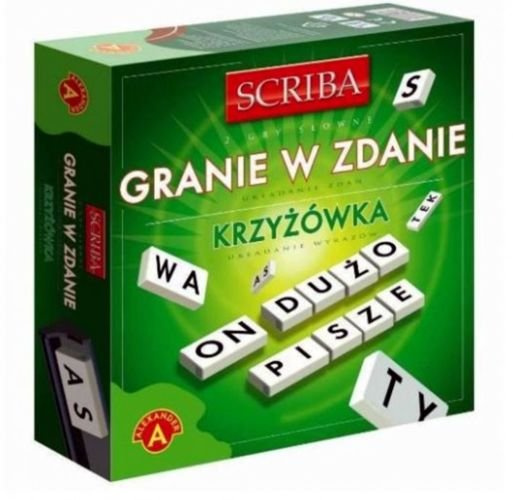 SCRIBA GRANIE W ZDANIE KRZYŻÓWKA ALEXANDER RODZINNA UKŁADANKA WYRAZÓW ...