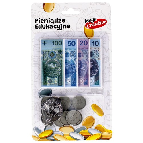 PIENIĄDZE EDUKACYJNE MONETY BANKNOTY ZŁOTÓWKI PLN MEGA CREATIVE SKLEP ...