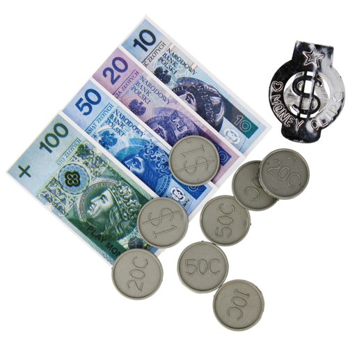 PIENIĄDZE EDUKACYJNE MONETY BANKNOTY ZŁOTÓWKI PLN MEGA CREATIVE SKLEP ...